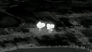 Massive Iskander Attack on Ukrainian Position