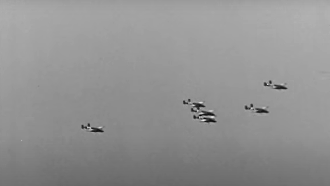 Strategic Air Power Then and Now - Archival Footage of WW II Bombing