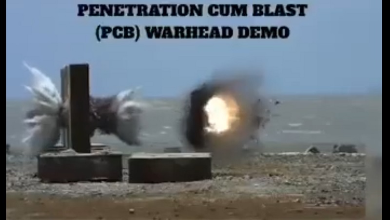 Indian 120mm Thermobaric Penetrating Cum Blast Munition Test Footage