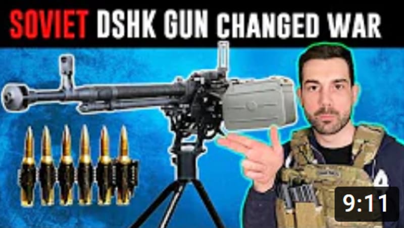 How Russia's DSHK Heavy Machine Gun Changed War