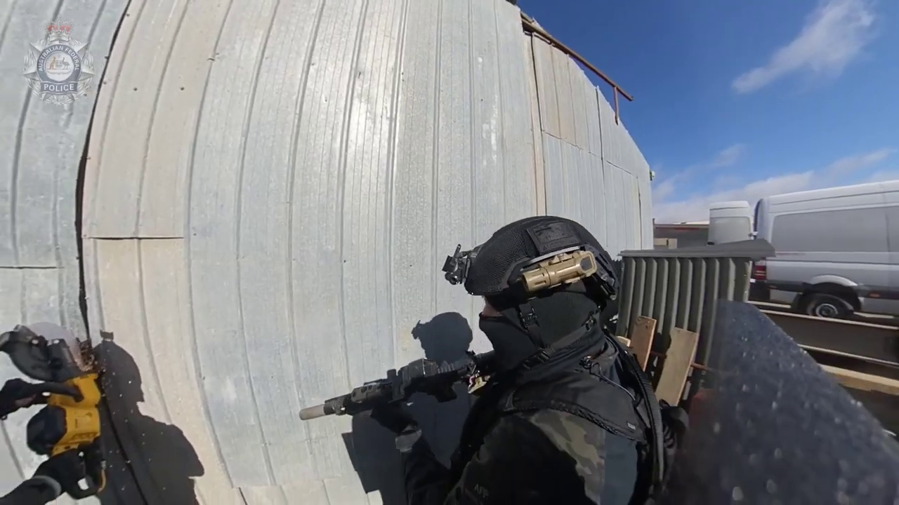 Aussie Federal Police Doing Cool Guy Stuff