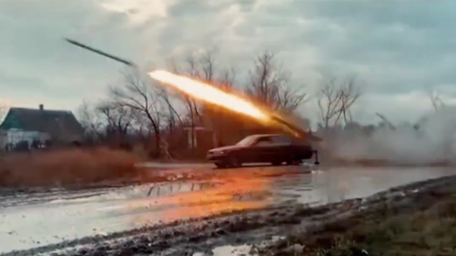 BMW 3-Series Launches Grad Rockets At Russian Troops