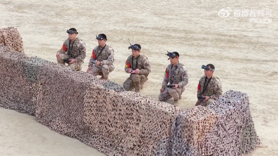 Chinese PLA Kamikaze Drone Demo