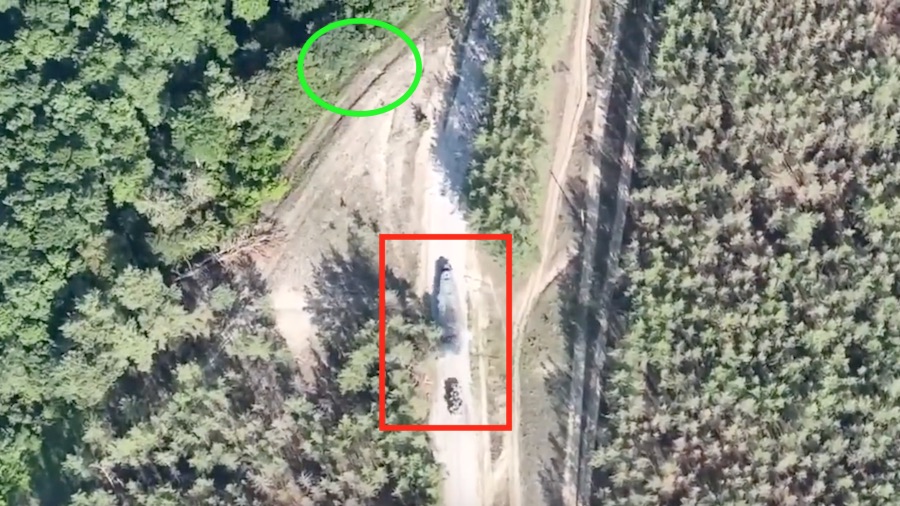 German-made DM22 Directional Mine Zaps Russian Convoy