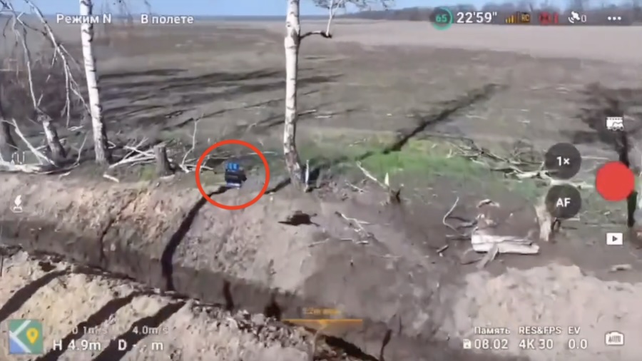 Drone Cuts Fiber Optic Cable With Propellers