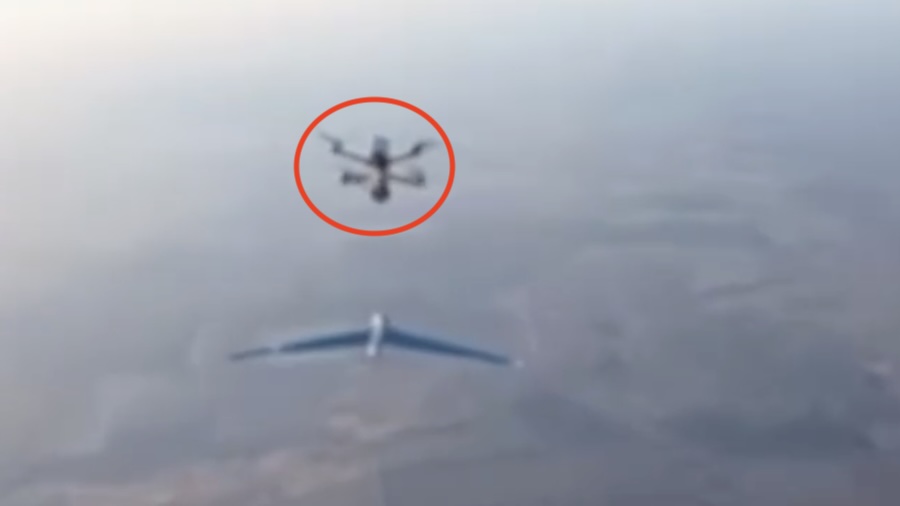 Droneception: Drone Records Drone Destroying Drone