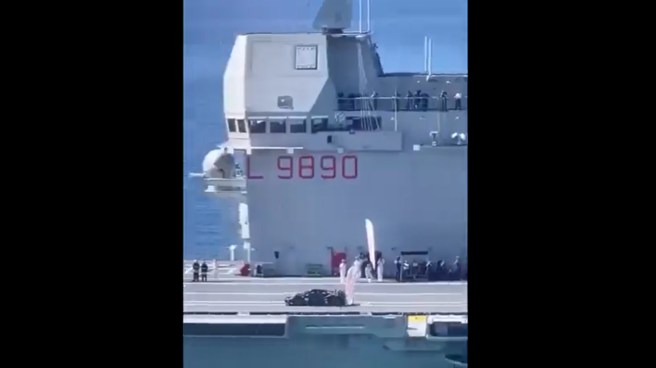 Ferrari Drives on Italian Ship