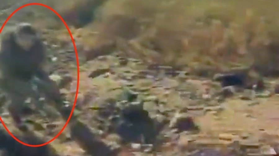 Explosive Fpv Racing Drone Hits Russian Soldier