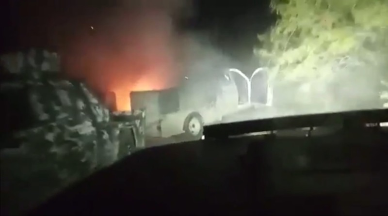 Intense Moving Gunfight Near Tamaulipas, Mexico