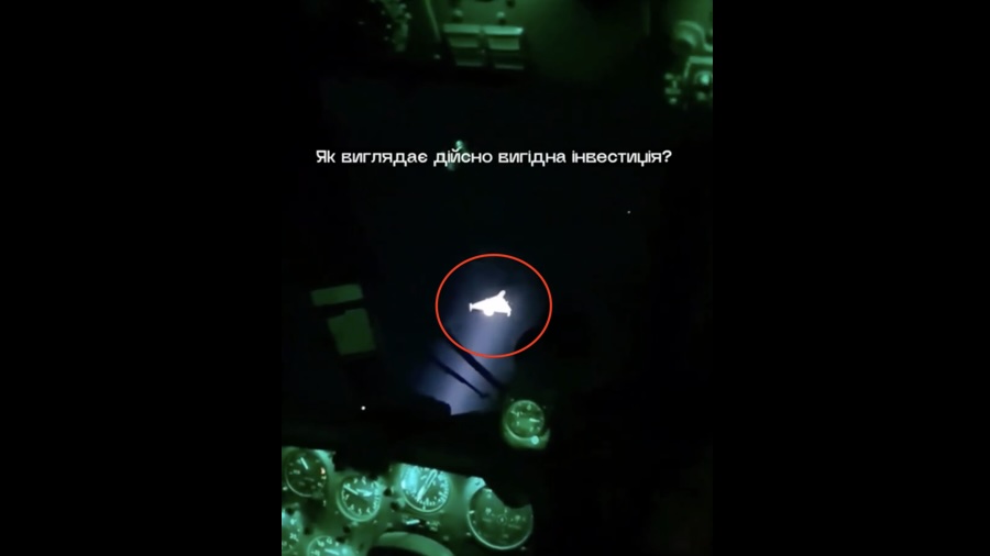 Mi-8 Helo Shoots Down Russian Shahed