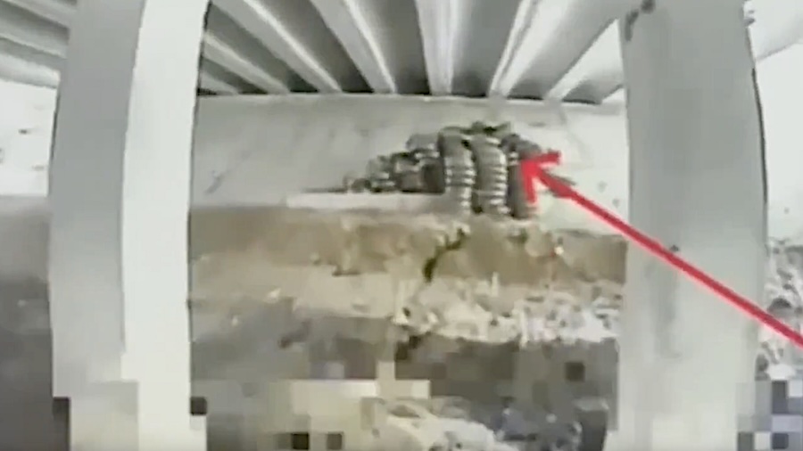 Mine Stack Levels Bridge In Russia