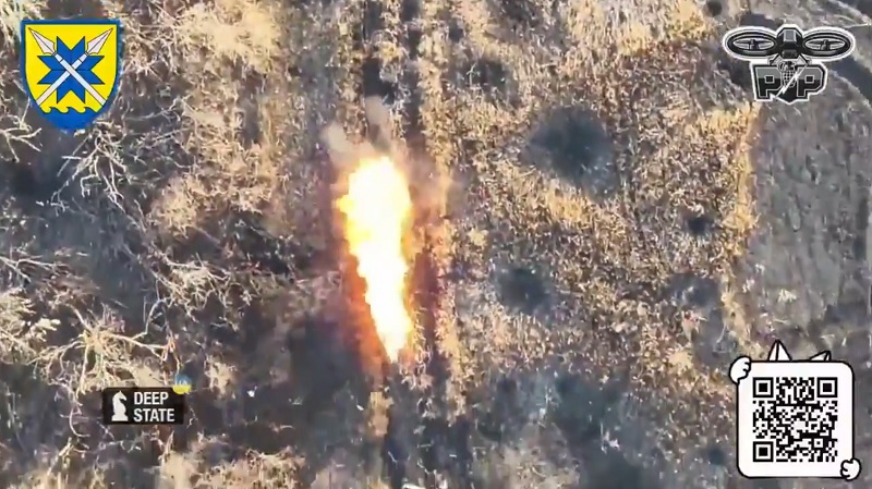 (NSFW) Russian Fully Immolated by Drone Munition