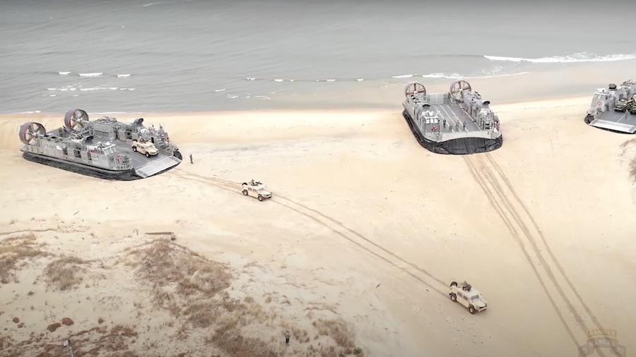 US Army Rangers Conduct Amphibious Assault Operation