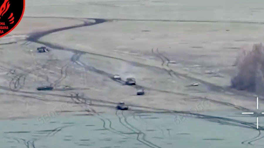 Remote Mines Deplete Russian Assault