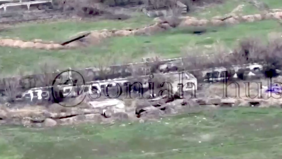 Russian Munition Cache Erased By MiG-29 Fulcrum