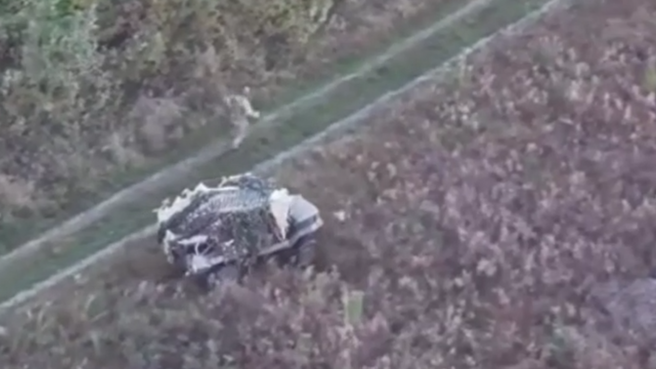 Russian Soldier Bopped by Defective Drone