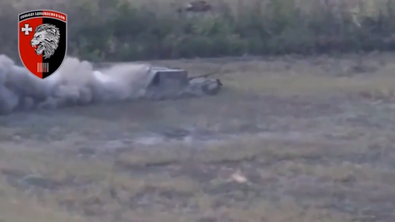 Russian Turtle Tank's Valiant Attempt at Clearing a Minefield