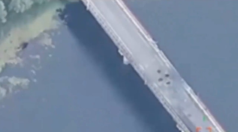 Seim River Bridge in Kursk Destroyed