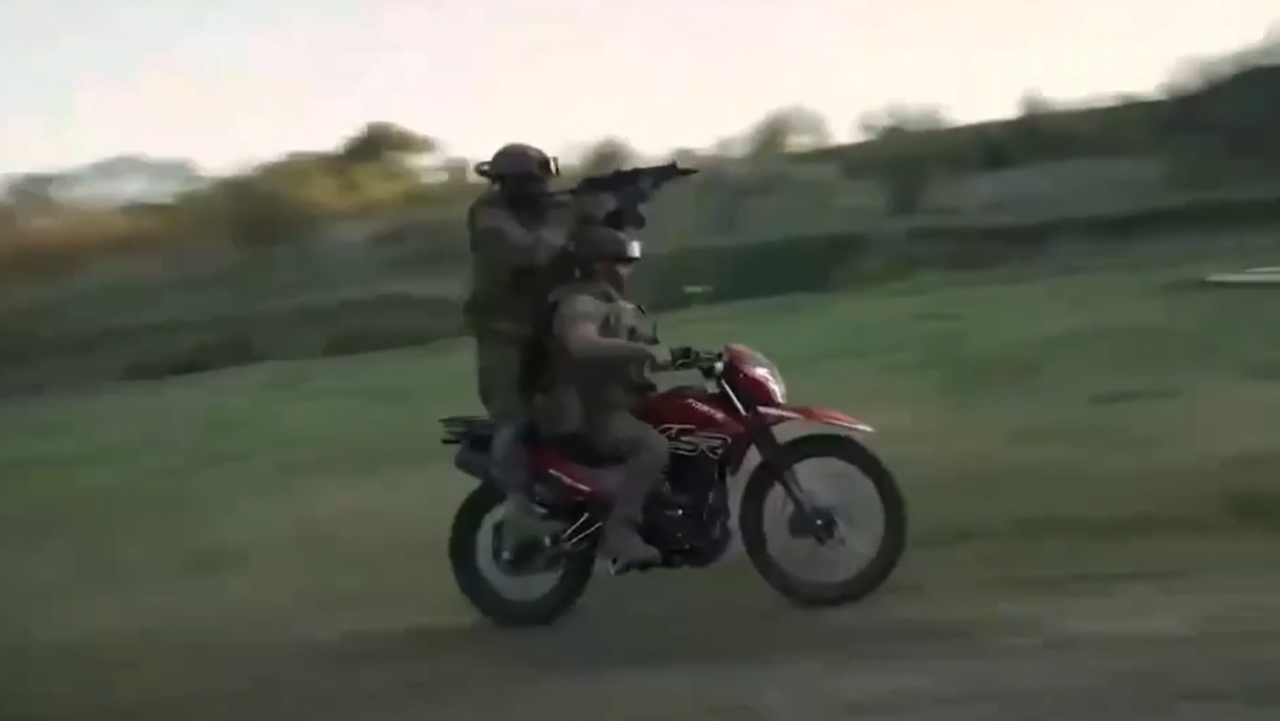 Ukrainian Motorcycle Assault Company in Action