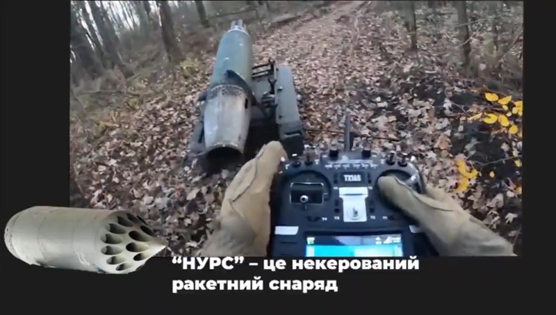 Ukrainians Improvise MLRS From Launch Pod