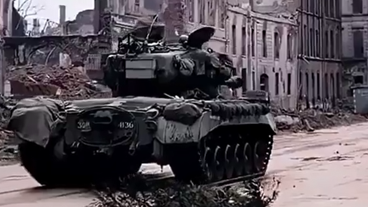 U.S. vs German Tank, Cologne, 1945